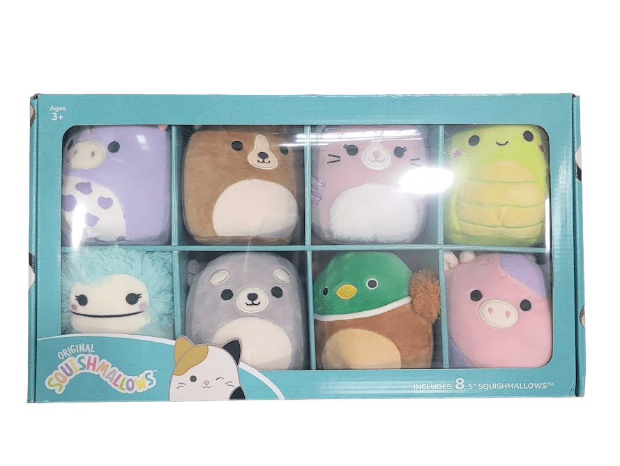 Squishmallow 5 inch 8 piece Box Set Christmas Present Including Patty ...