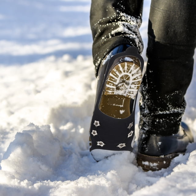 LOLIPPYY 1 Pair Anti Skid Gripper Spikes Crampons Ice Grips Cleat ...