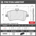 Friction Master D872 Front Ceramic Brake Pads Replacement Set - Walmart.com