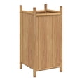 Bamboo Planter Box, 15.7x15.7x31.5in - Decorative Inlay Plant Container ...