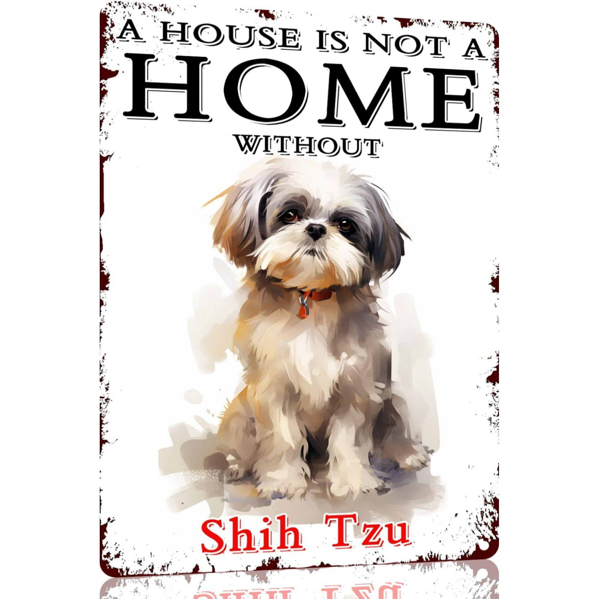 Click here for Aocisuki Shih Tzu Aluminum Sign Vintage 12x16 Meta... prices