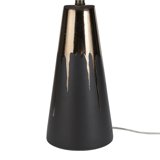 27" Black & Gold Paint Drip Ceramic Table Lamp - Nourison - Walmart.com