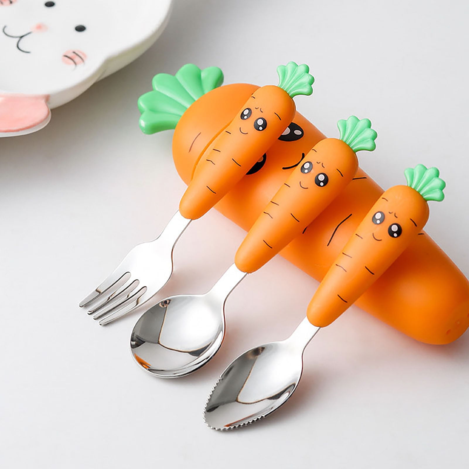 Dream Lifestyle Children Cutlery Cartoon Fork Head Passivation Mirror ...