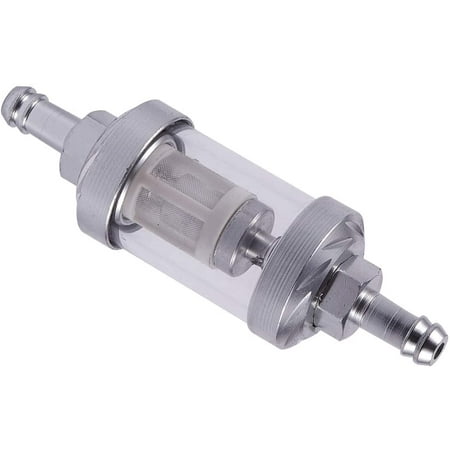Universal Chrome Filter, Glass, Fuel, Petrol Diesel, 5/16inch 8mm ...