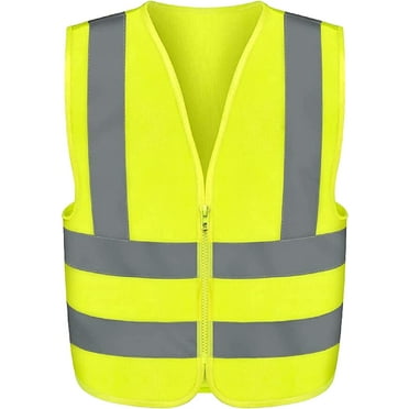 Neiko High-Visibility Reflective Safety Vest, Neon Yellow, Medium, for ...
