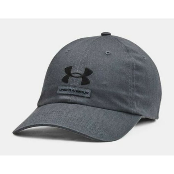 Under Armour Men's UA Branded Hat 1369783-012 Pitch Gray OSFM - Walmart.com