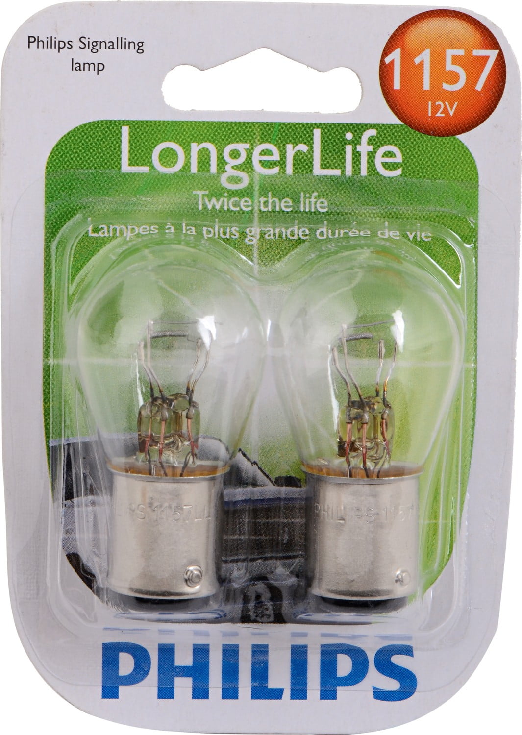 Philips Longerlife Miniature 1157Ll, Clear, Twist Type, Always Change ...