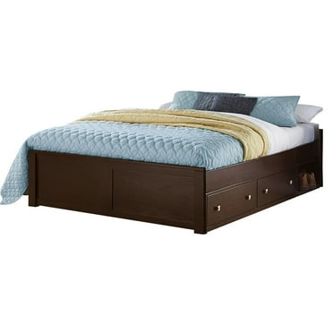 Hillsdale Pulse L-Shaped Two Twin Beds with Double Storage, Chocolate ...