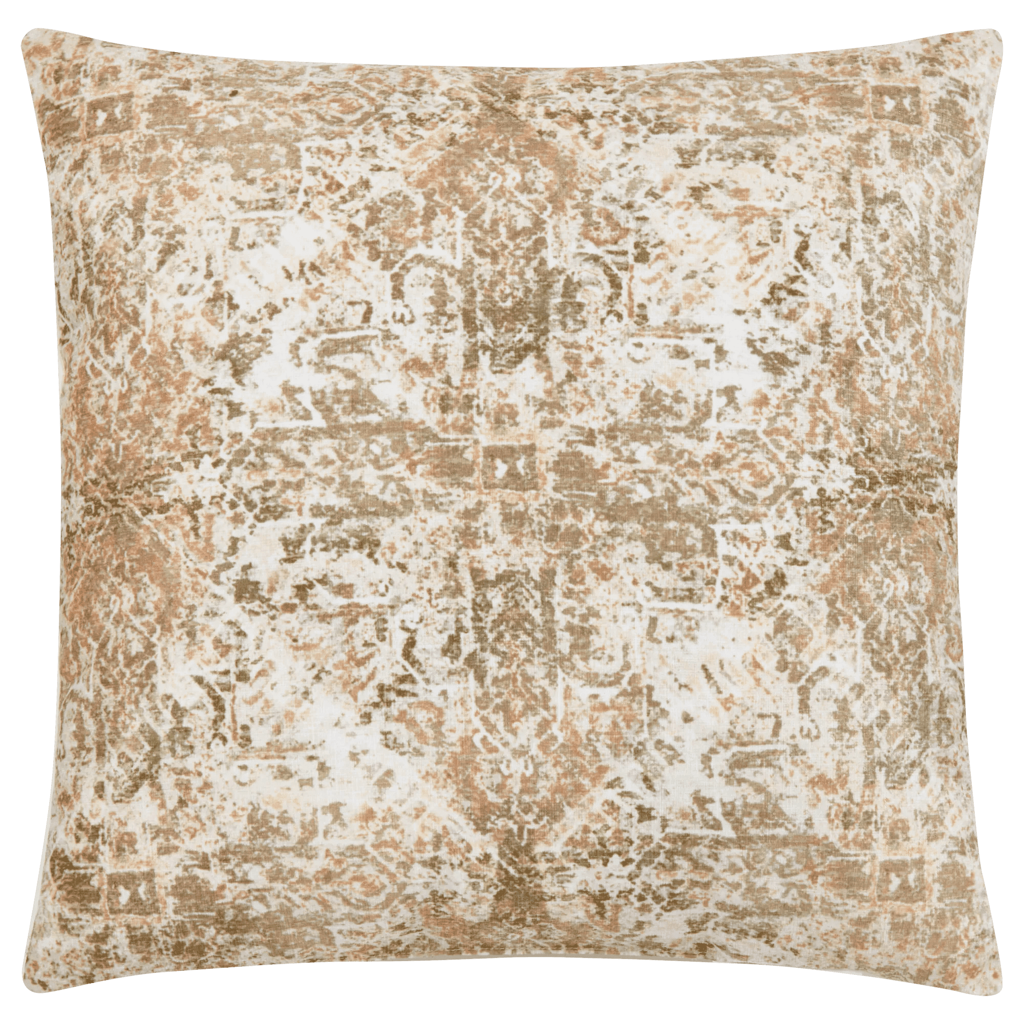 Click here for Bouclair Distressed Medallion Square Cushion  Rust... prices