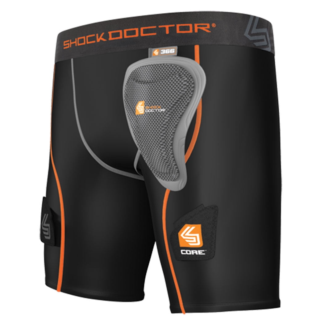 Shock Doctor Womens Core Compression Hockey Short w/ Pelvic Protector ...
