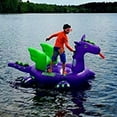 Swimline 90625 Swimming Pool Kids Giant Rideable Sea Dragon Inflatable ...