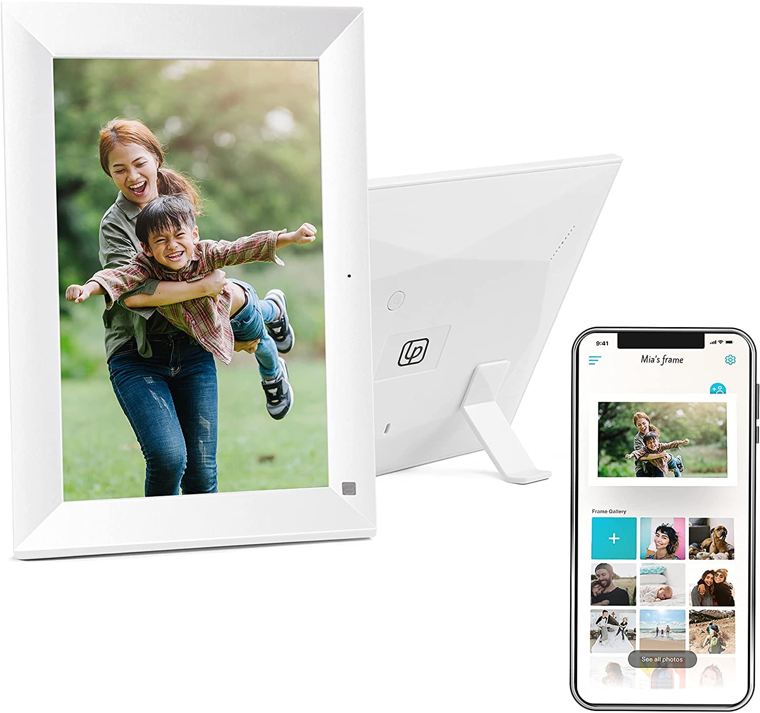 Lifeprint 10" inch Smart Wi-Fi Digital Picture Frame with Free Cloud ...