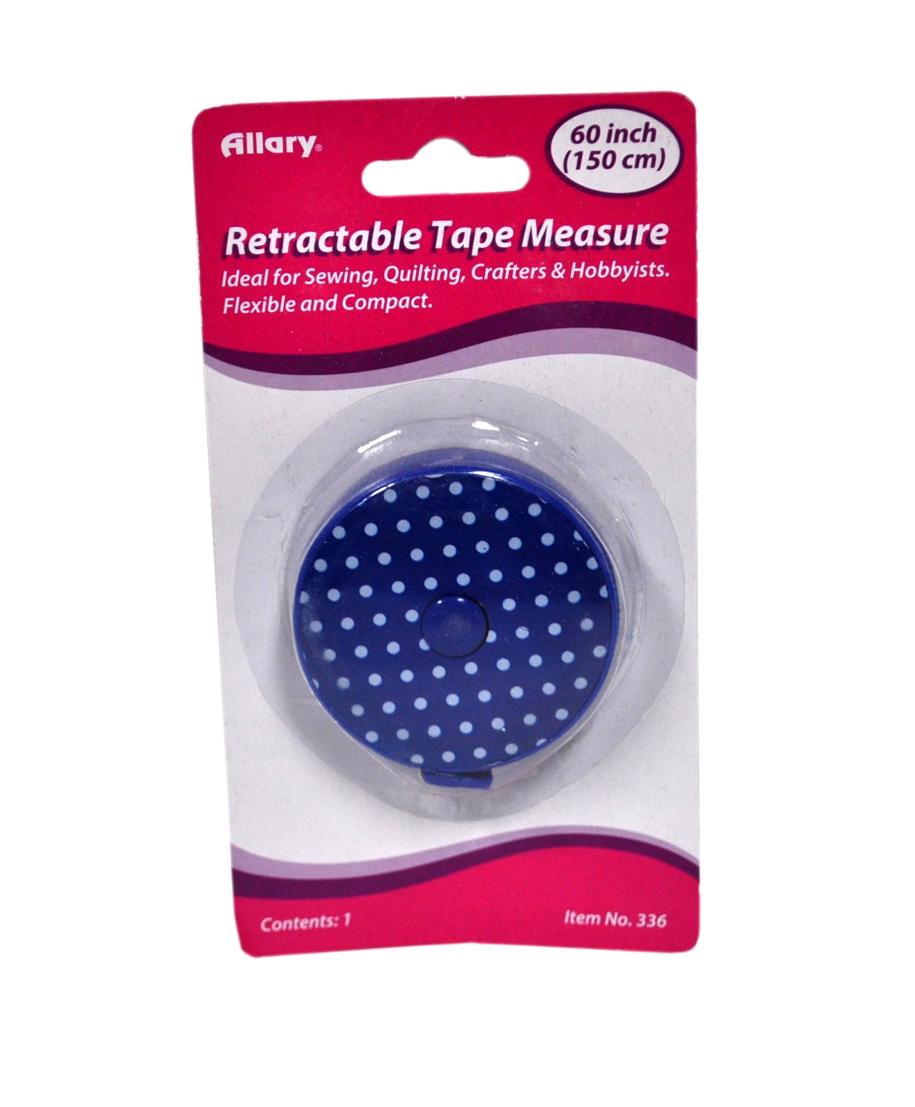 Blue Polka Dot Retractable Tape Measure - Walmart.com
