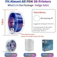Ziro 3D Tri-color Silk PLA 1.75mm 1kg, Indigo Satin - Walmart.com