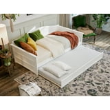 AFI Acadia Wood Twin Size Daybed Frame with Twin Trundle White ...