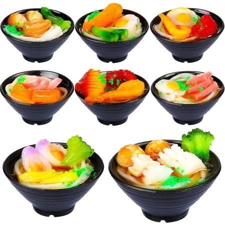 8 Pieces Ramen Refrigerator Magnets Simulation Ramen Refrigerator ...