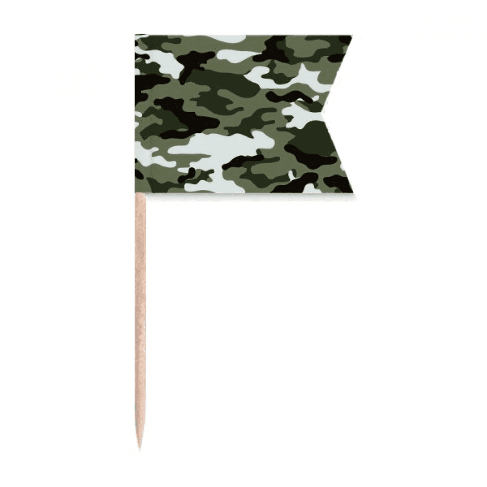Camouflage Line Art Grain Illustration Pattern Toothpick Flags Labeling ...