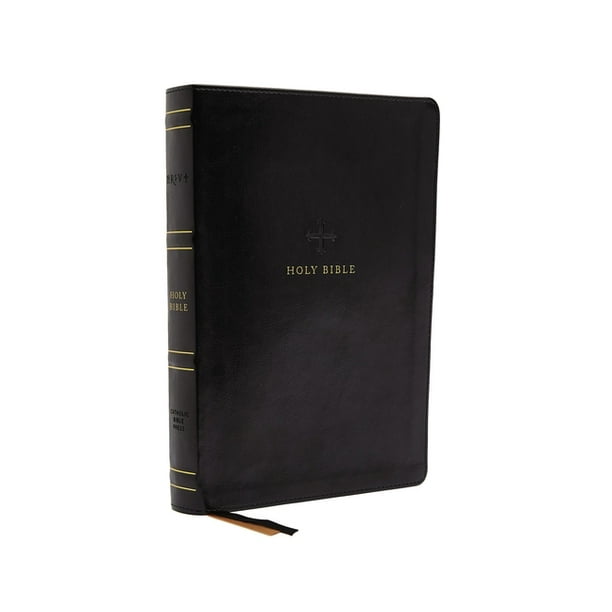 Nrsv, Catholic Bible, Standard Large Print, Leathersoft, Black, Comfort ...