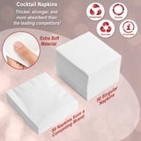 Singular Reusable Colored Cocktail Napkins - 100 Pack, Disposable, Size ...