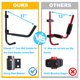 BIZON Kayak Wall Mounted Fold-away Storage Rack with Paddle Hooks for ...