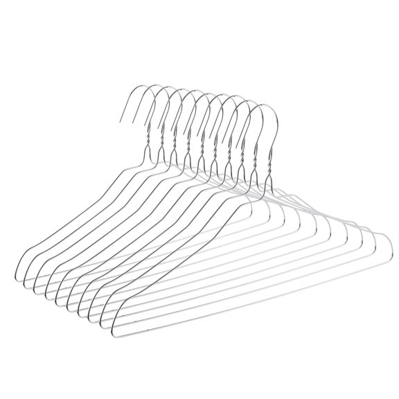 Lvelia Heavy Duty Stainless Steel Hangers 20 Pack, Ultra-Thin Clothes ...