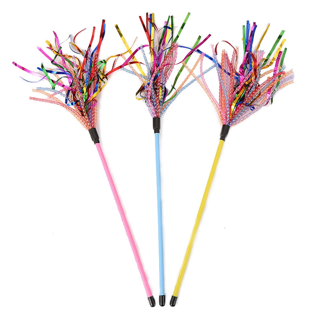 Click here for Nobrand Cat Wand Toy Colorful：tassel Cat Teaser To... prices