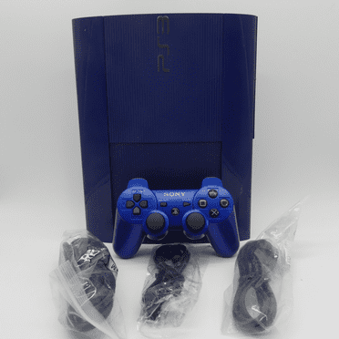 Restored Sony PlayStation 3 PS3 500GB Console Blue Azure (Refurbished ...