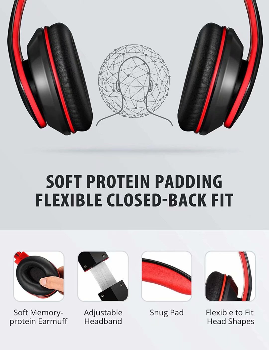 Buy Mpow 059 Bluetooth Headphones, Upgrade 65H Playtime Bluetooth 5.0 ...