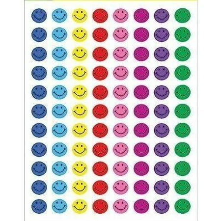 Smile Stickers | Teachers Bulk Pack Stickers | Mini Happy Face Stickers ...