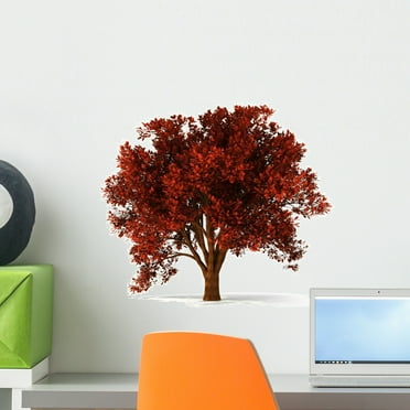 3D Summerl Tree Wall Decal by Wallmonkeys Peel and Stick Graphic (18 in ...