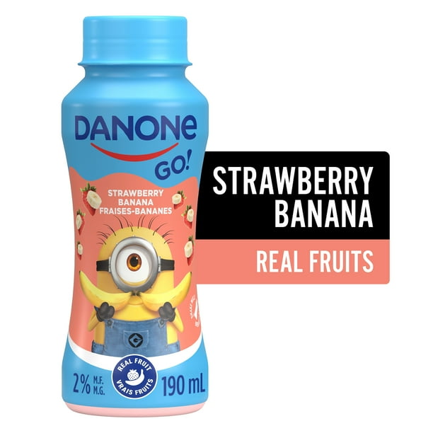Danone Go! Strawberry-Banana, Yogurt Drink, 190 mL - Walmart.ca