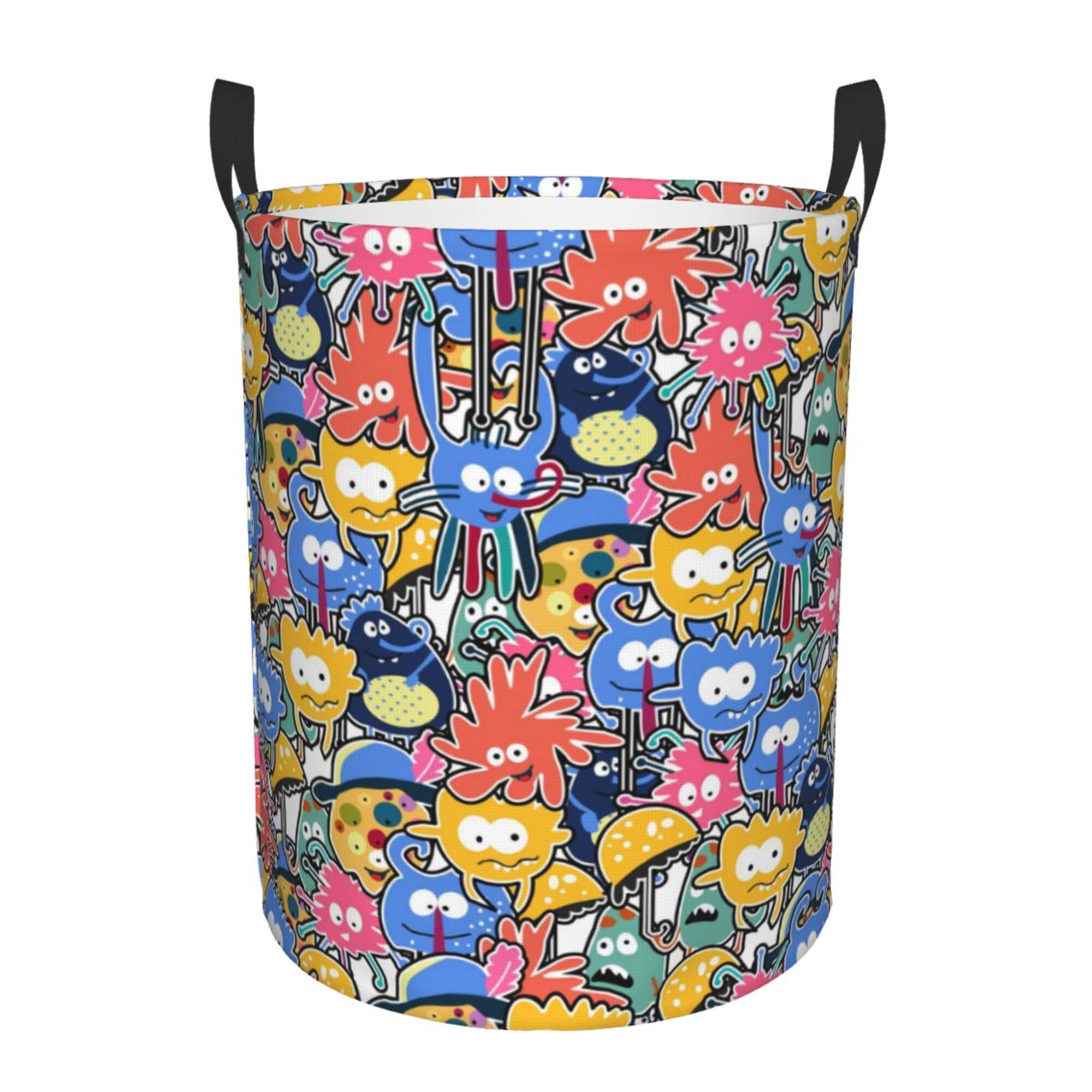 DouZhe Waterproof Collapsible Large Laundry Baskets, Funny Cute ...
