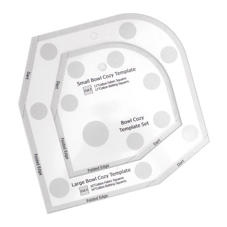 Bowl Cozy Template, 10in Clear Acrylic Bowl Wrap Sewing Quilting ...