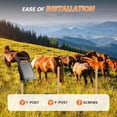 24 Hour Solar Electric Fence Charger – 10 Miles Range, Up to 10200V, 0 ...
