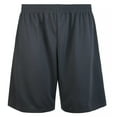Men's 100% Polyester Performance Shorts with Pockets, Dark Grey 3XL, 1 ...