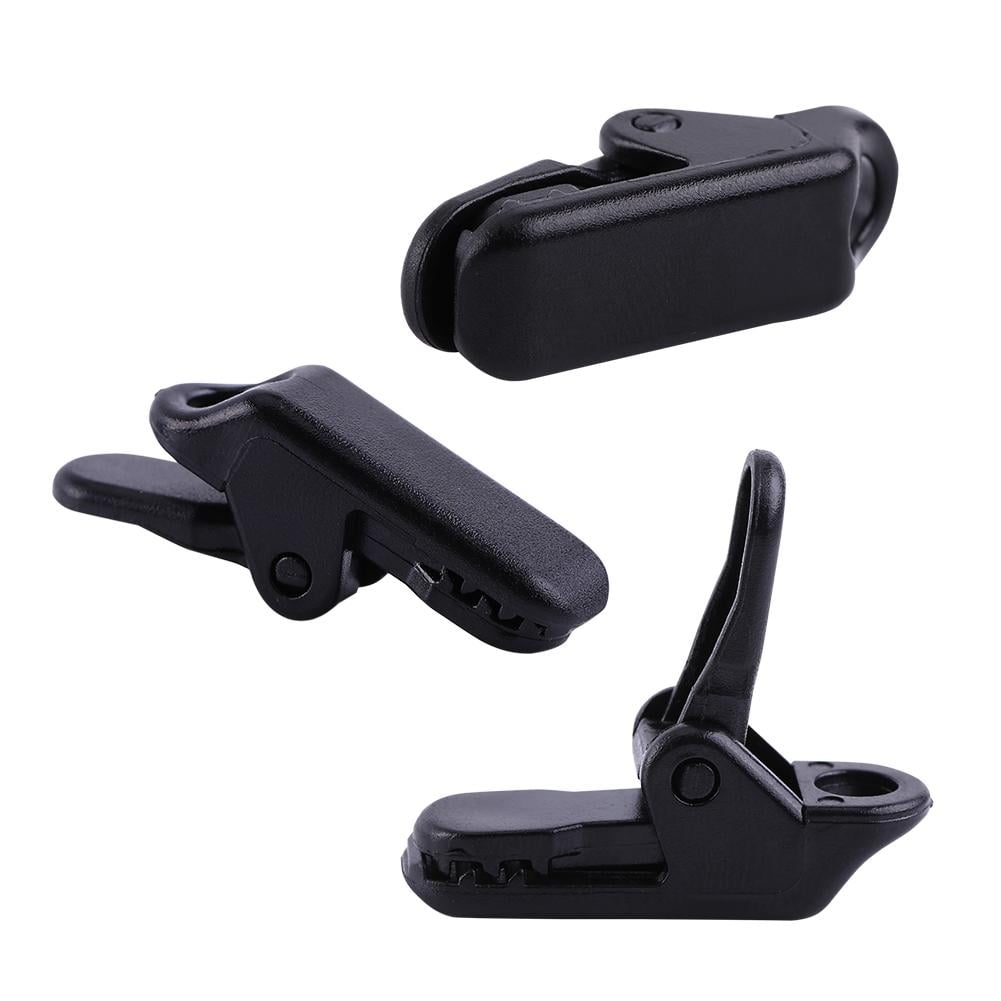LHCER 20pcs/bag Black Trap Clips Jaw Tent Snaps Camping Clamp Clips ...
