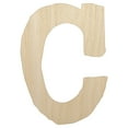Letter C Uppercase Cute Typewriter Font Wood Shape Unfinished Piece ...