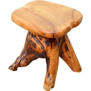 Whale Design Hand Carved Acacia Hardwood Decorative Short Stool ...