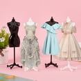 6Pcs 2 Styles Plastic Model Clothing Support Skirt Display Rack for DIY ...