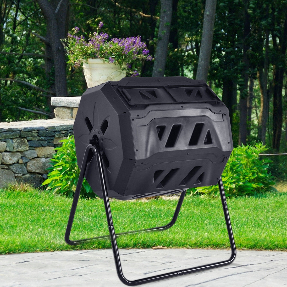 Click here for Costway 42-Gallon Compost Tumbler Garden Waste Bin... prices