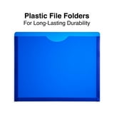 MyOfficeInnovations Expandable Poly File Jackets, Letter Size, Assorted ...
