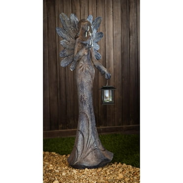 Alpine Corporation Praying Angel Statue, Outdoor Yard Art Decor ...