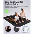 Yoga Mat Black 75*52*1/3inch Use for Pilates Fitness Home Gym Studio ...