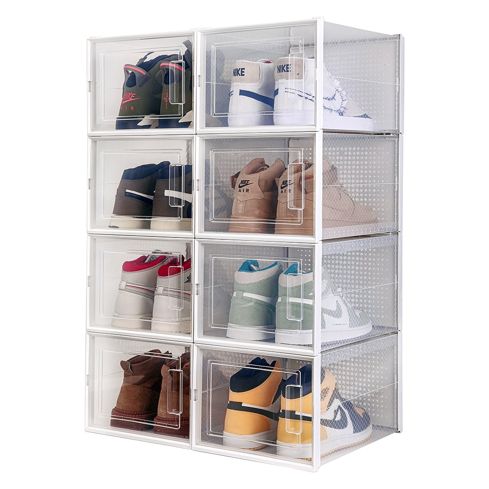 OnDisplay Clik Stackable Interlocking Shoe Box System (Large Clear ...