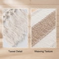 Bohemian Style Table Runner with Woven Pattern and Tassel Fringe for ...