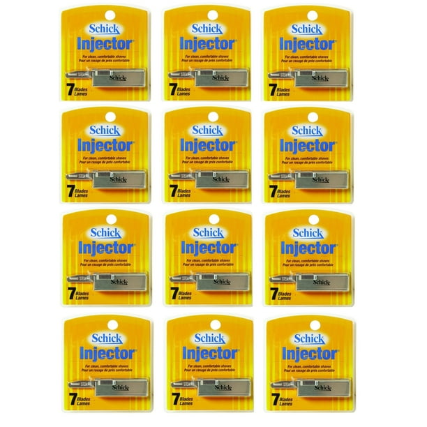 Schick Injector Blades 7 Ct. Each (Pack of 12) - Walmart.com - Walmart.com