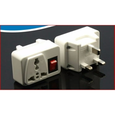 Universal Plug Adapter with ON/OFF Switch for Europe Outlets - Walmart.com