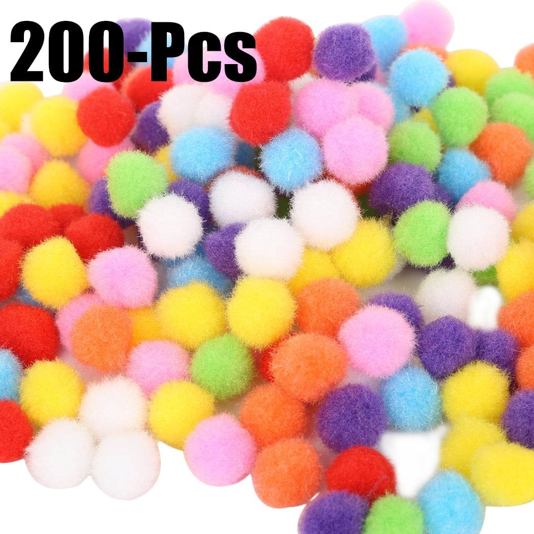 Pom Poms Set Creative Assorted Colors Pom Pom Balls Craft Decorations ...