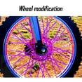 Bicycle Motorcycle Wheel Spoke Decoration Set 72 Pack | Universal Fit 9 ...