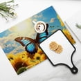 BaHomeck placemats Set of 4 Blue Butterfly Flying In The Sky And ...
